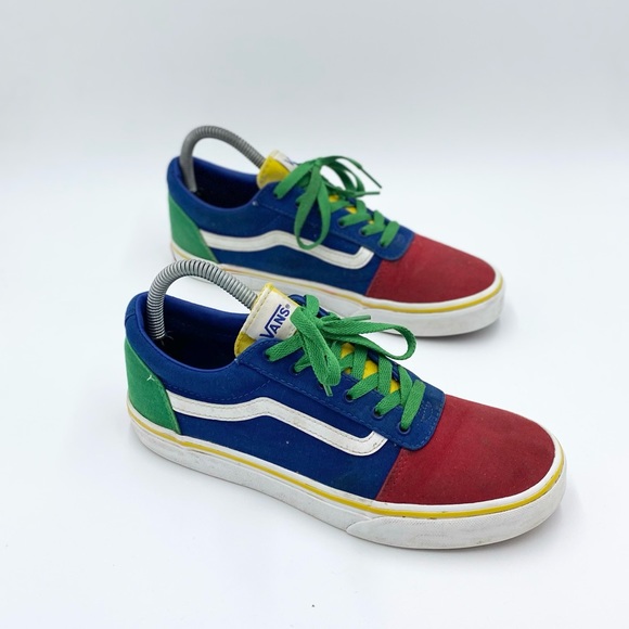 Vans | Shoes | Vans Multi Colored Old Skool Kids 65 | Poshmark